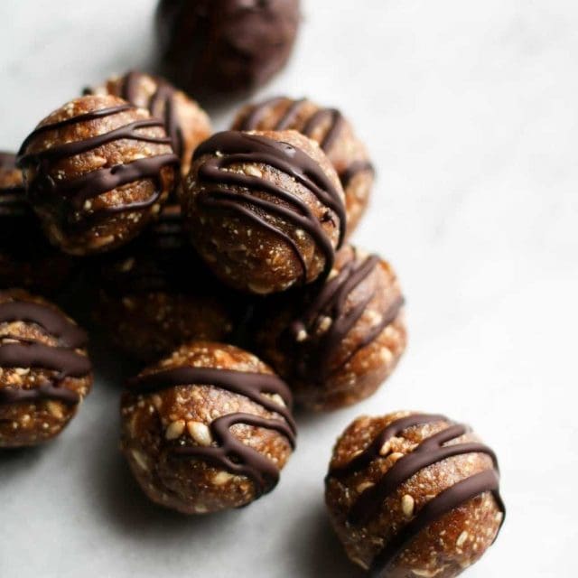 Healthy Peanut Butter Crunch Balls - Nourished