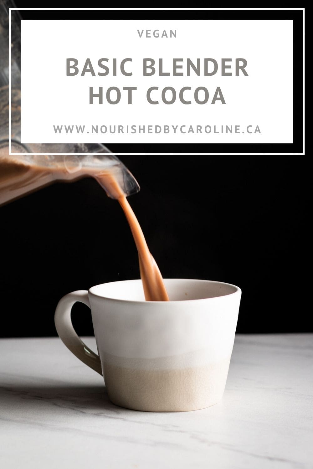 Basic Vegan Blender Hot Cocoa - Nourished