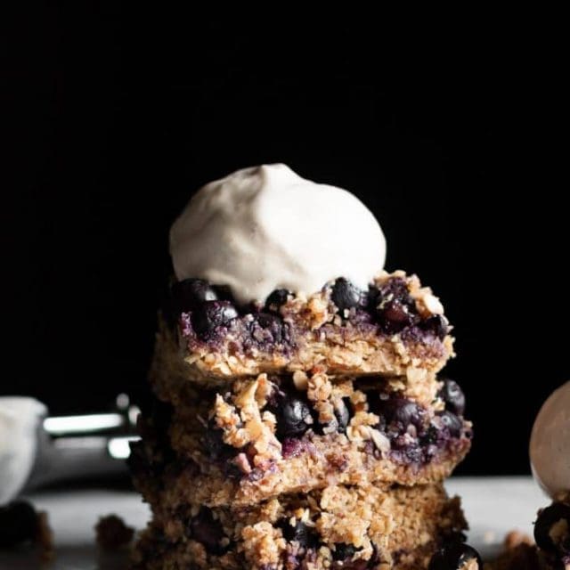 Blueberry Walnut Crumble Bars - Nourished