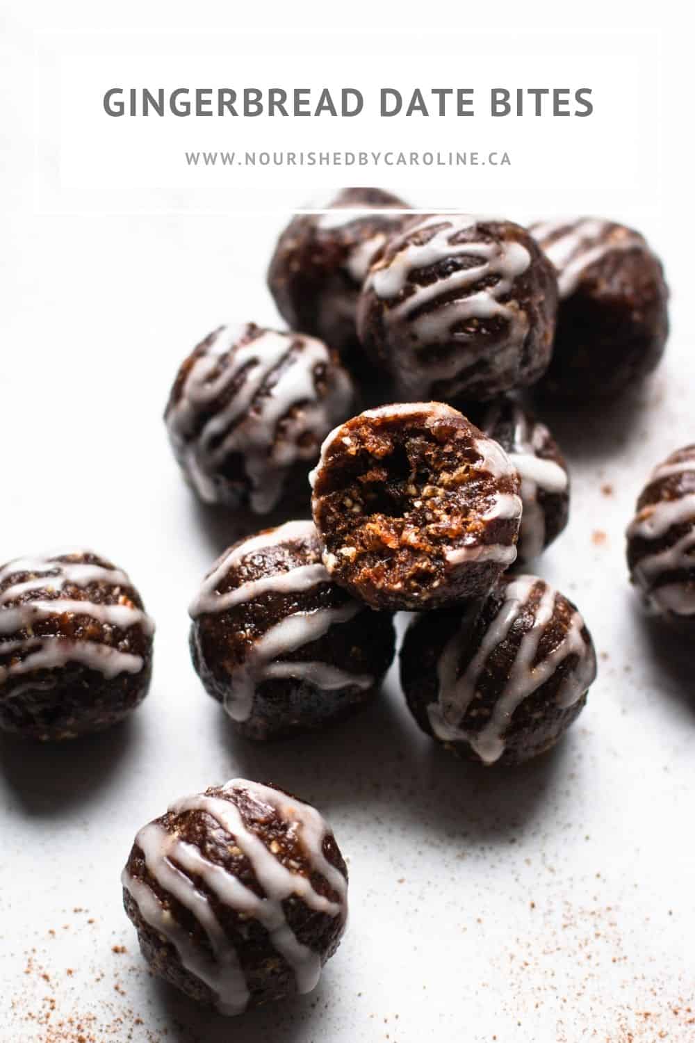 Gingerbread Date Bites - Nourished