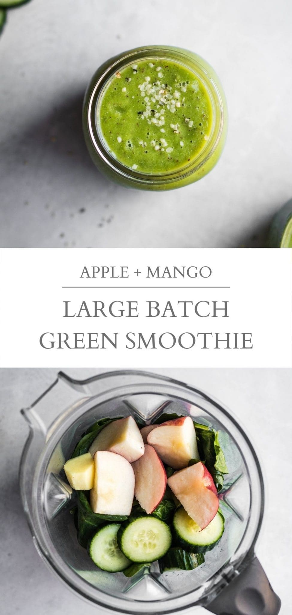 Large Batch Green Smoothie - Nourished