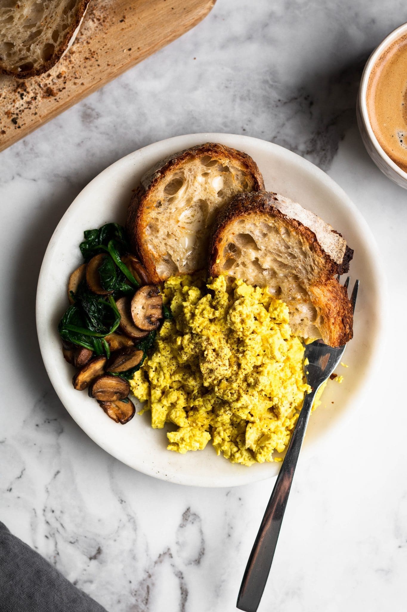 Amazing Soft Tofu Scramble - Nourished
